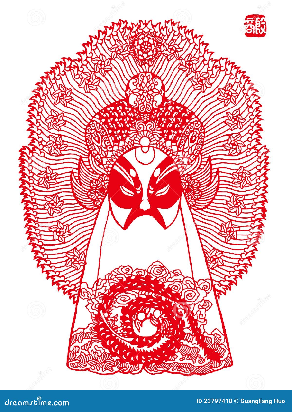 The opera masks stock illustration. Illustration of ethnic - 23797418