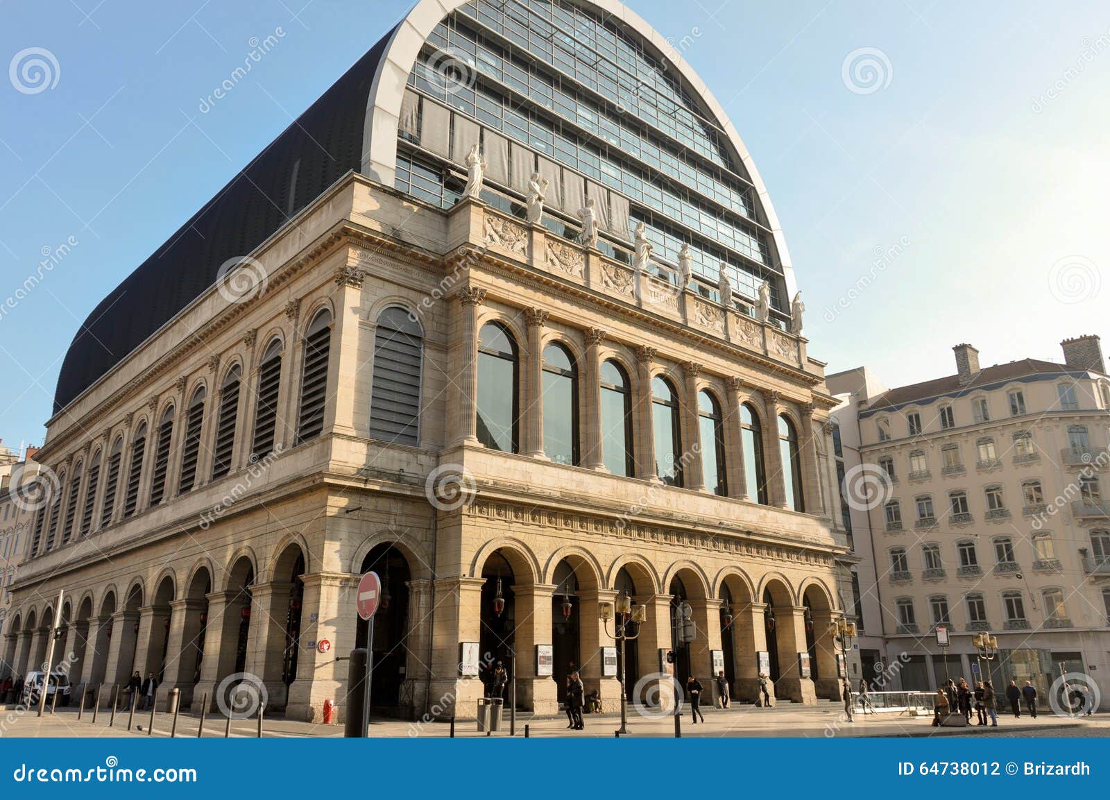 The Opera Nouvel in Lyon, France Editorial Photography - Image of roman ...