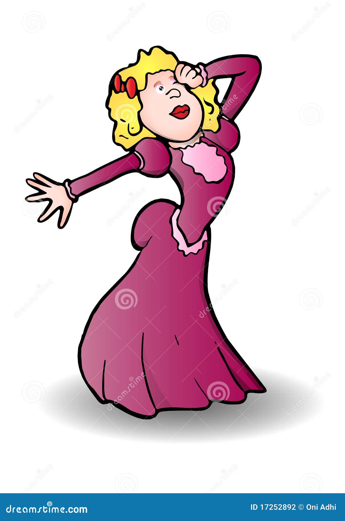 Funny Opera Night, Fat Lady Sings Illustration Stock Photo ...