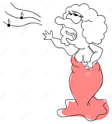 Opera singer stock vector. Illustration of singer, cute - 25009572