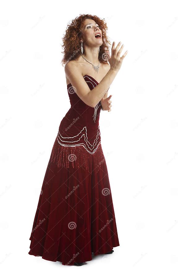 The opera singer stock image. Image of color, curly, hair - 7260487