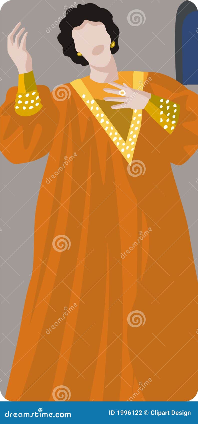 Opera Singer Illustration stock vector. Illustration of theater - 1996122
