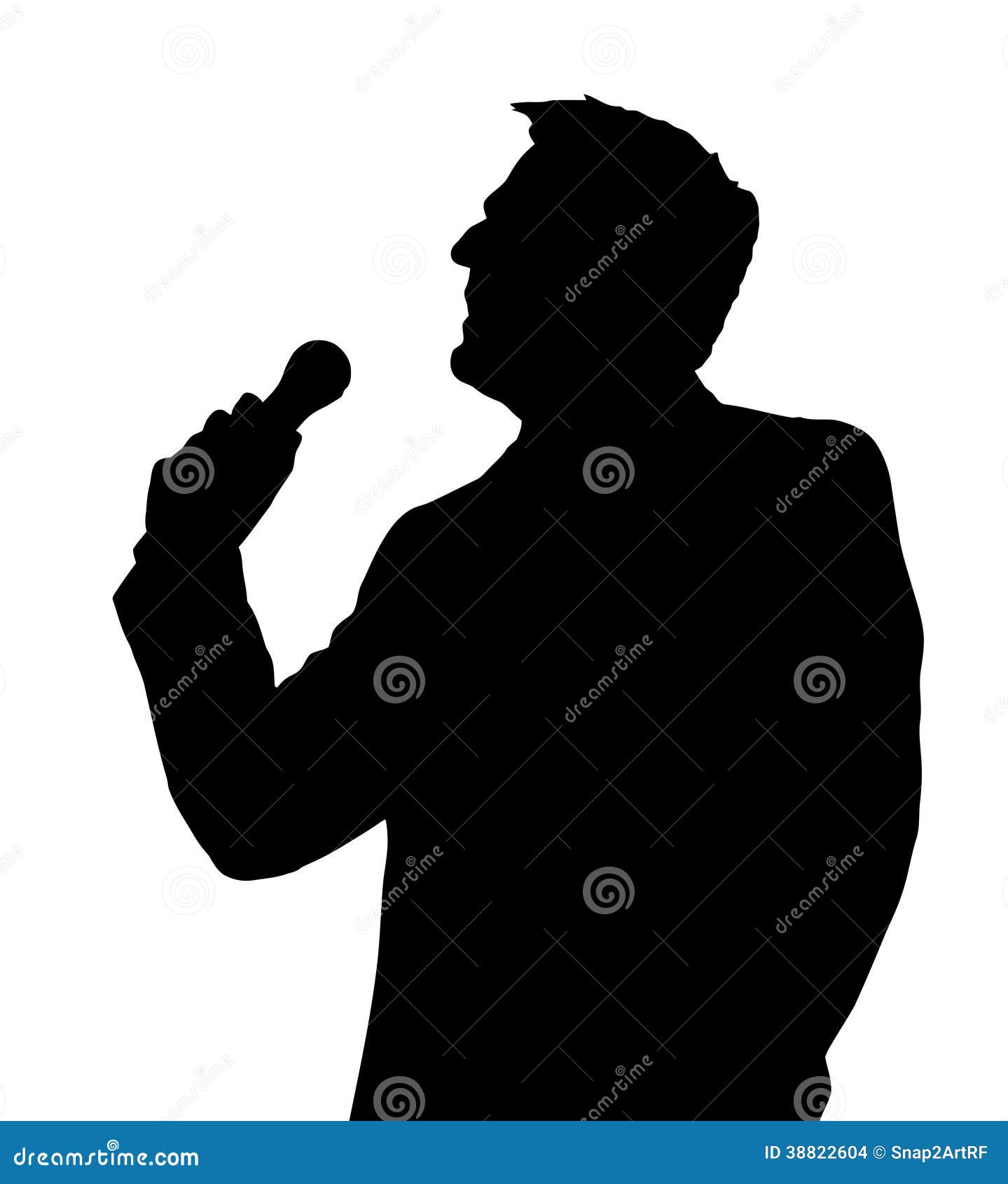 Person Singing Silhouette