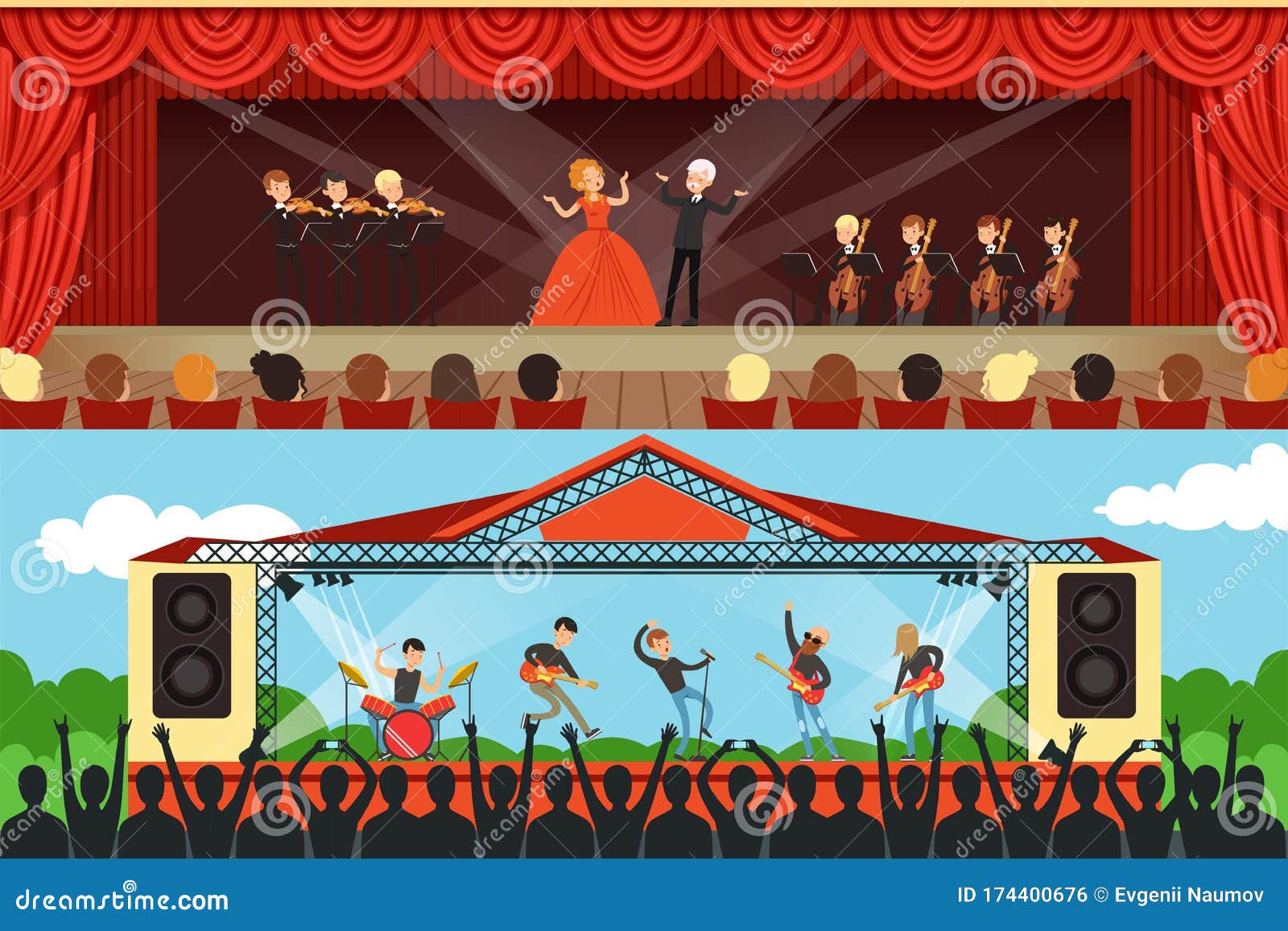 Opera Singers Cartoon Stock Image | CartoonDealer.com #49778071