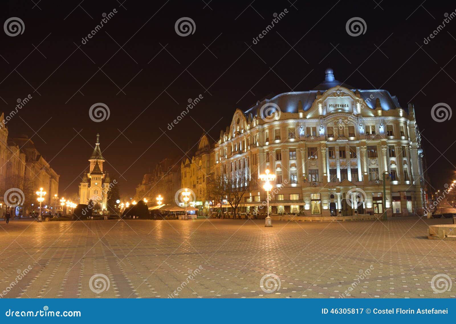 Opera Square Timisoara editorial photography. Image of architecture ...