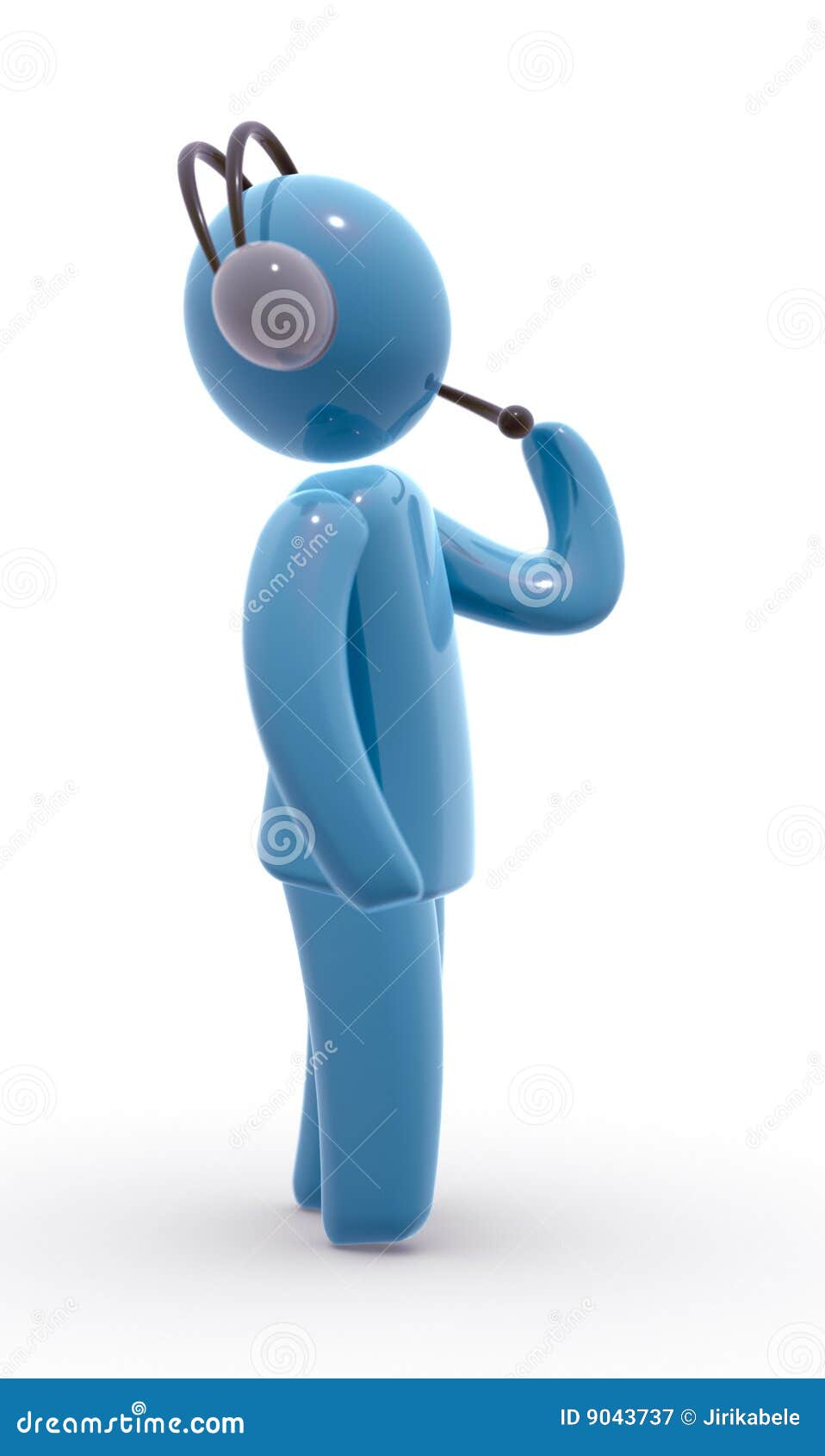 Operador stock de ilustración. Ilustración de conceptual - 9043737