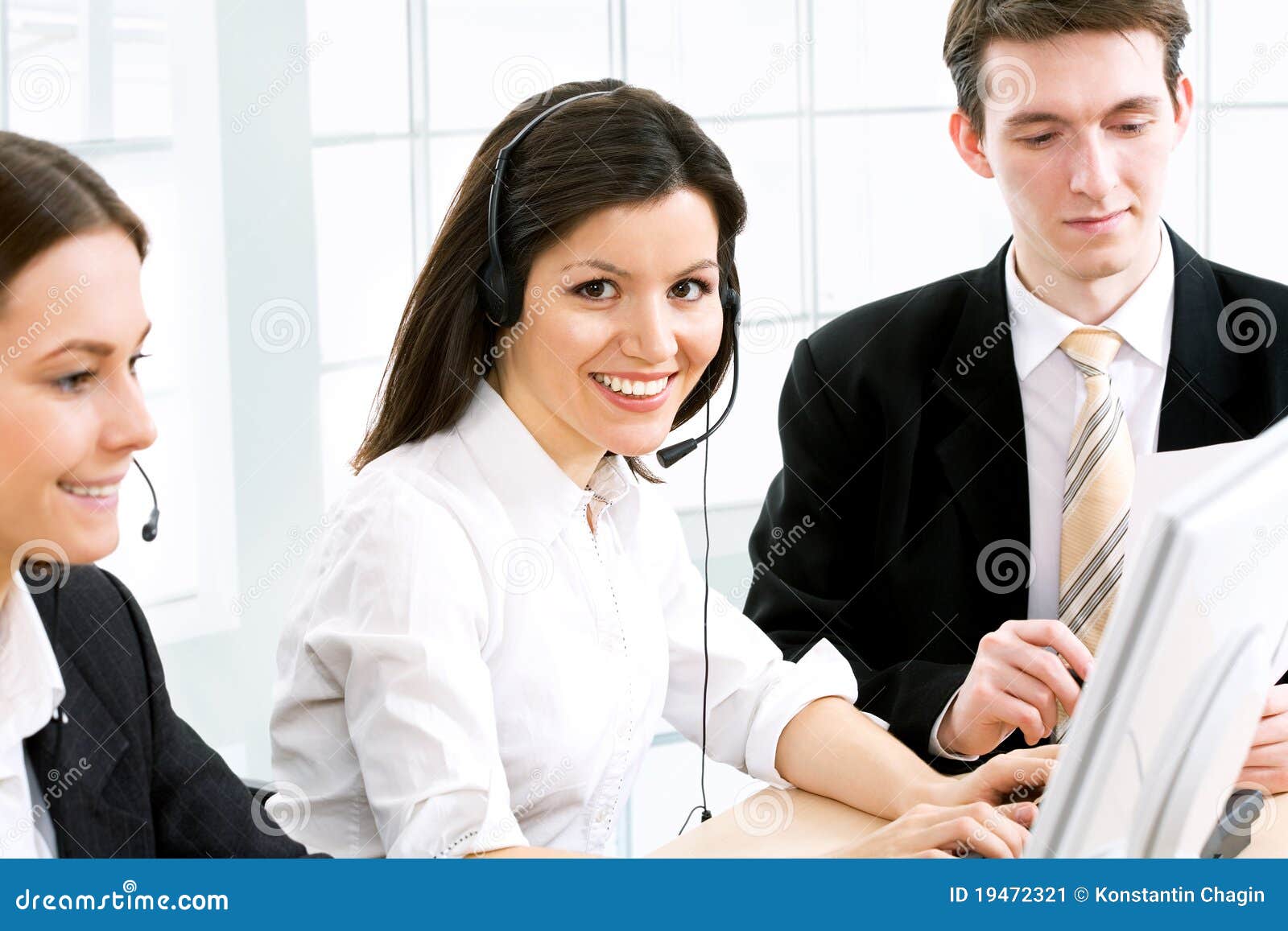 Operador de telefone imagem de stock. Imagem de cliente - 19472321