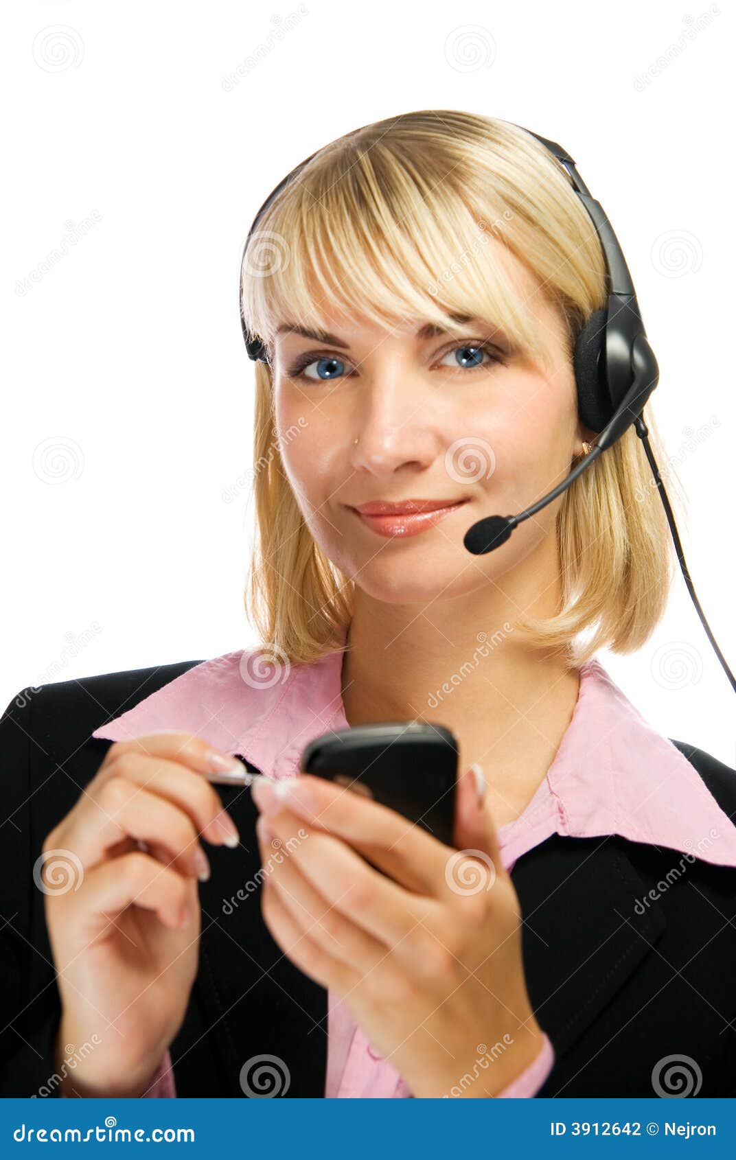 Operador Del Teléfono Directo Foto de archivo - Imagen de centro ...