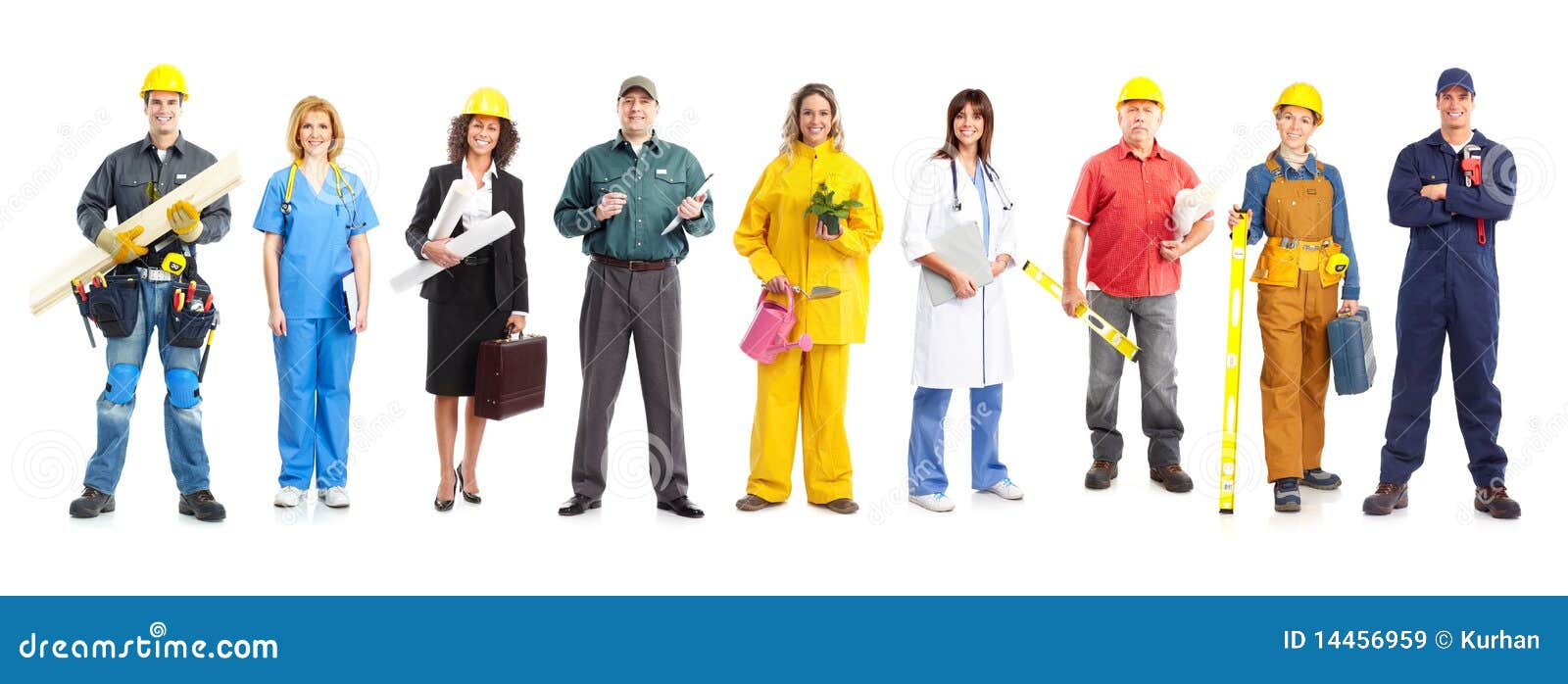 Operai immagine stock. Immagine di azienda, grande, sorridere - 14456959