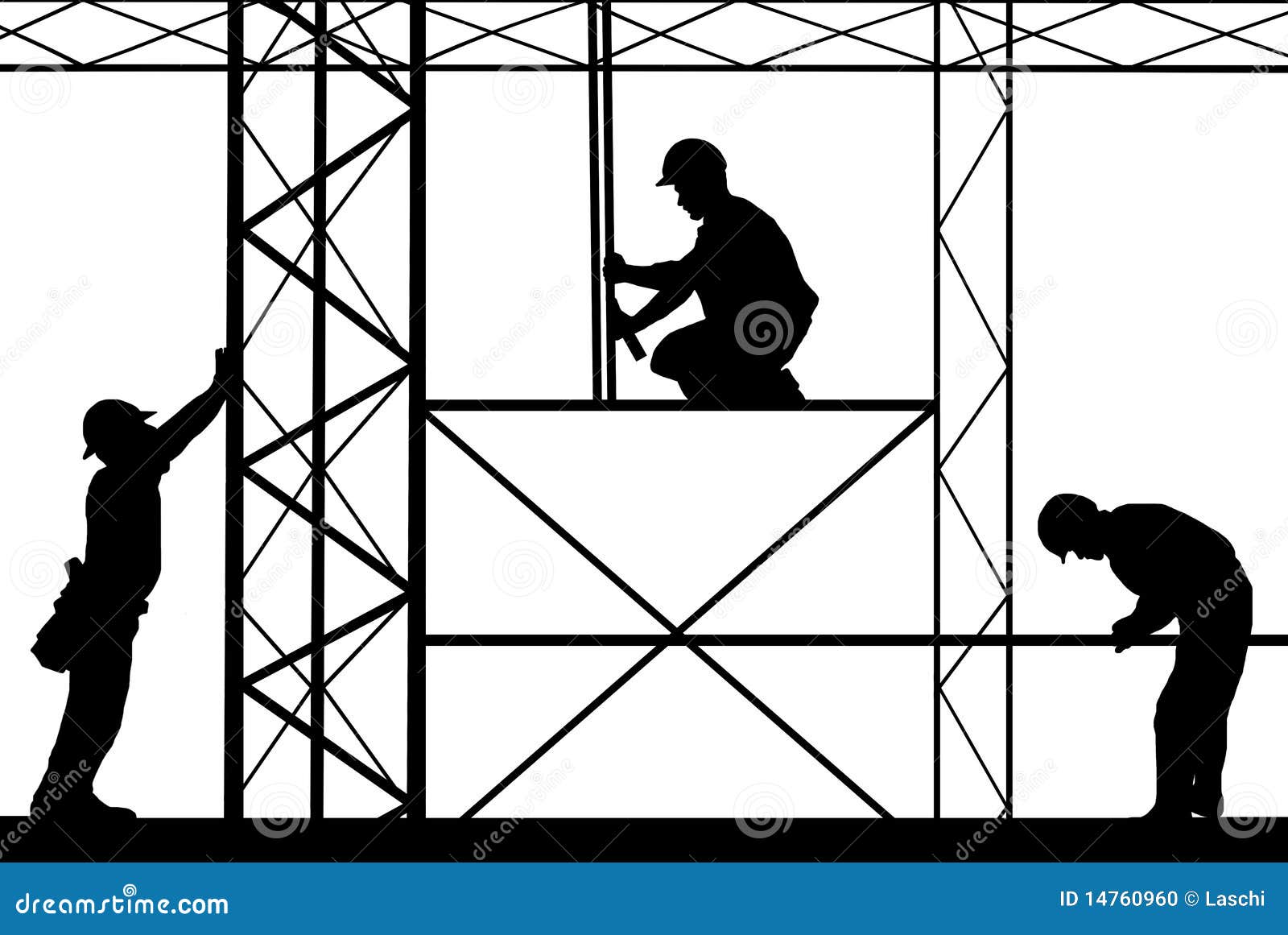 Operai illustrazione vettoriale. Illustrazione di industria - 14760960