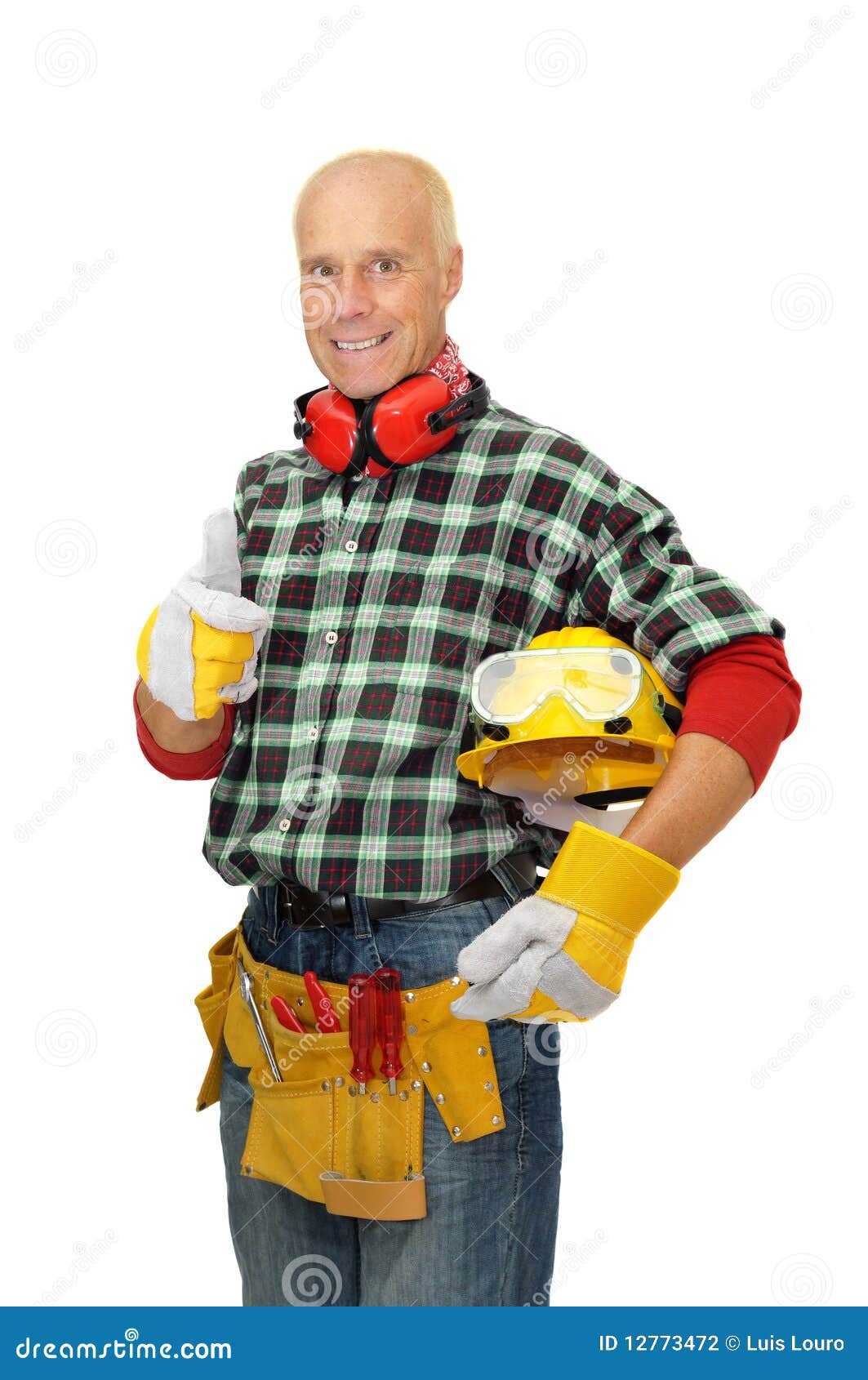 Operaio fotografia stock. Immagine di industriale, cappello - 12773472