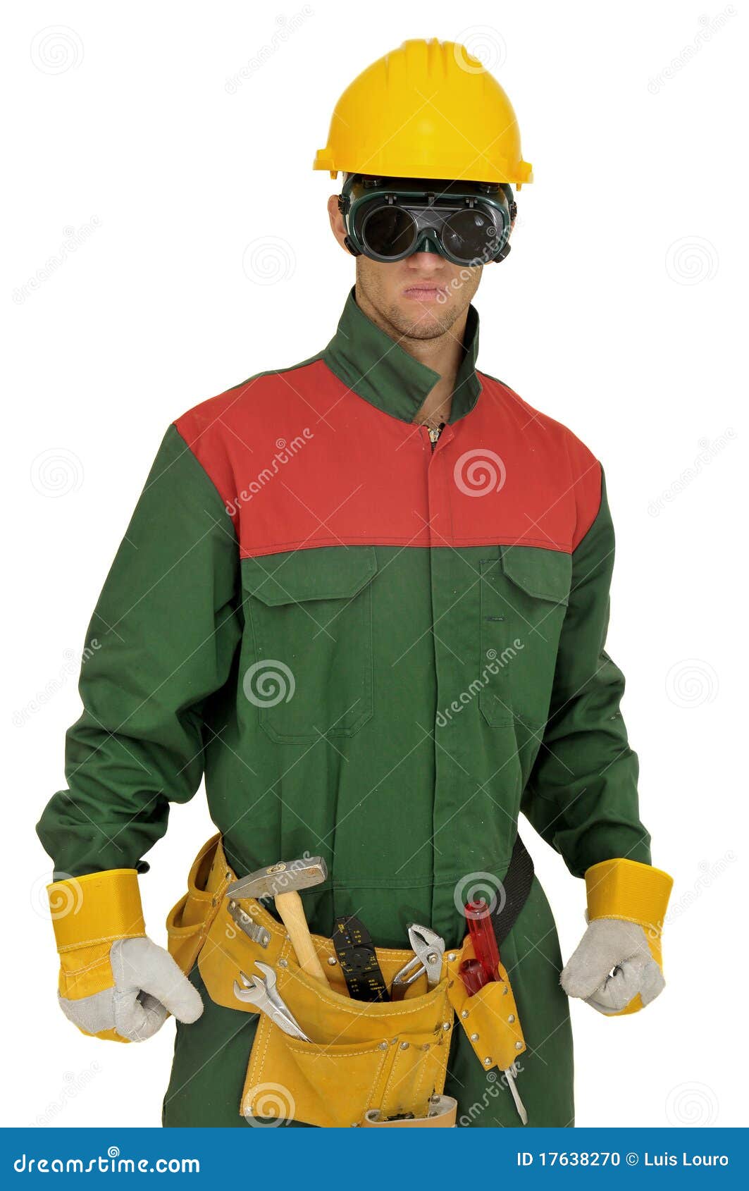 Operaio fotografia stock. Immagine di appaltatore, ingranaggio - 17638270