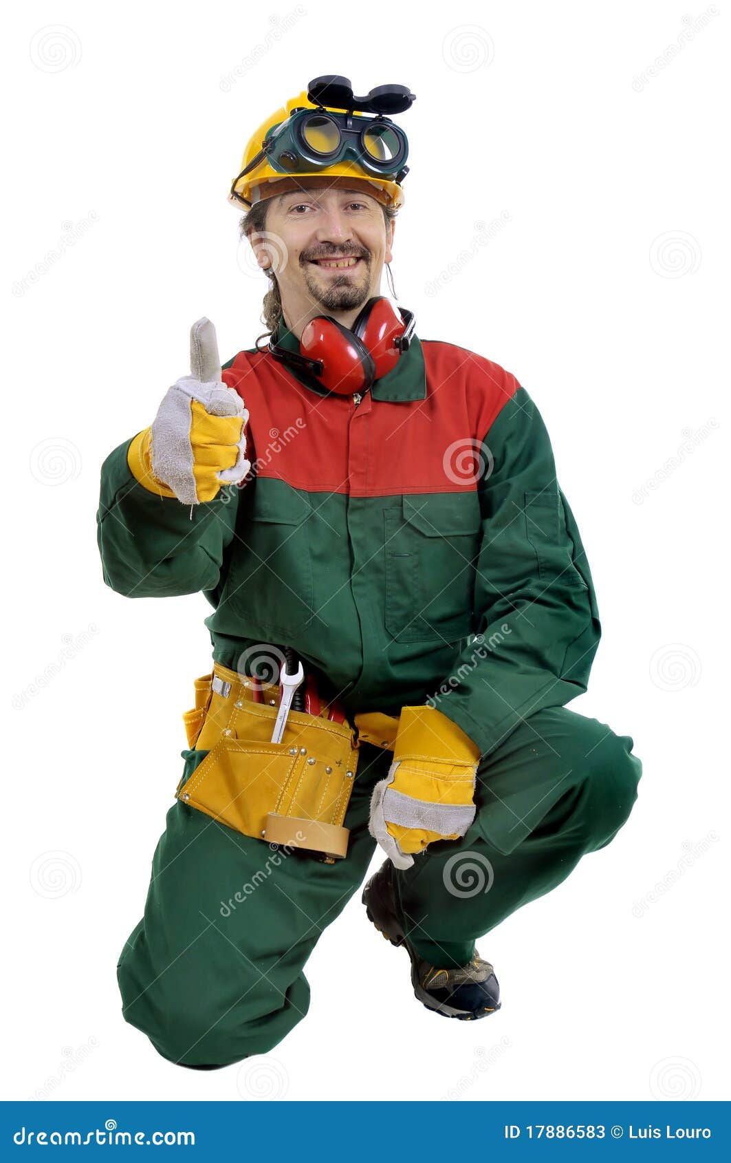 Operaio immagine stock. Immagine di salto, industria - 17886583