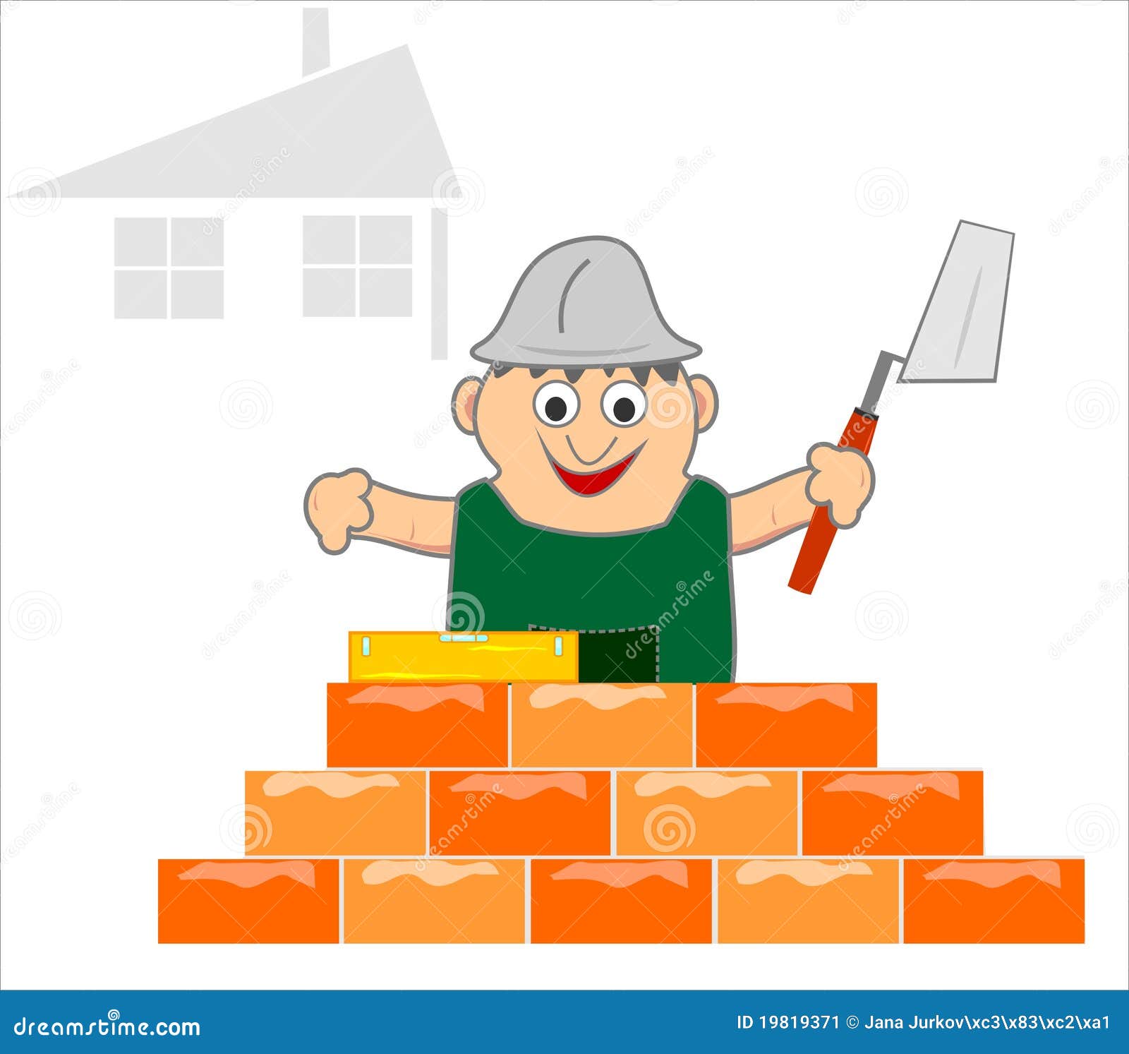 Operaio illustrazione vettoriale. Illustrazione di uomo - 19819371