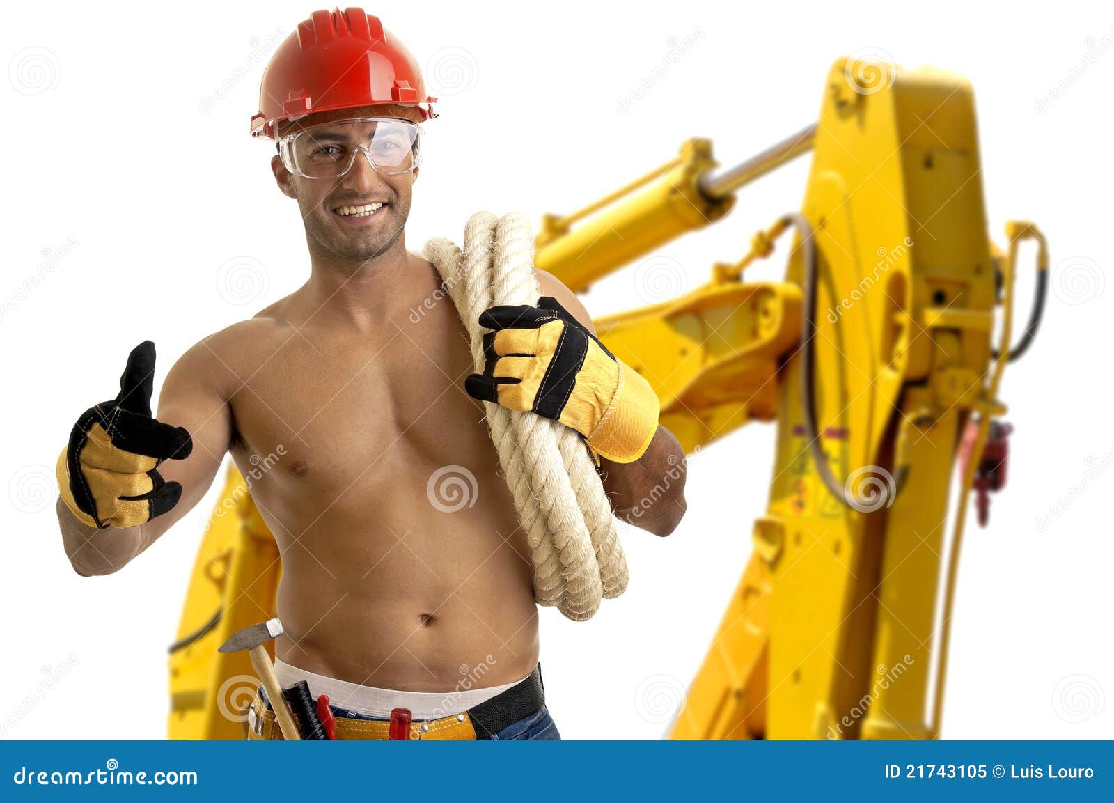 Operaio immagine stock. Immagine di isolato, cappello - 21743105