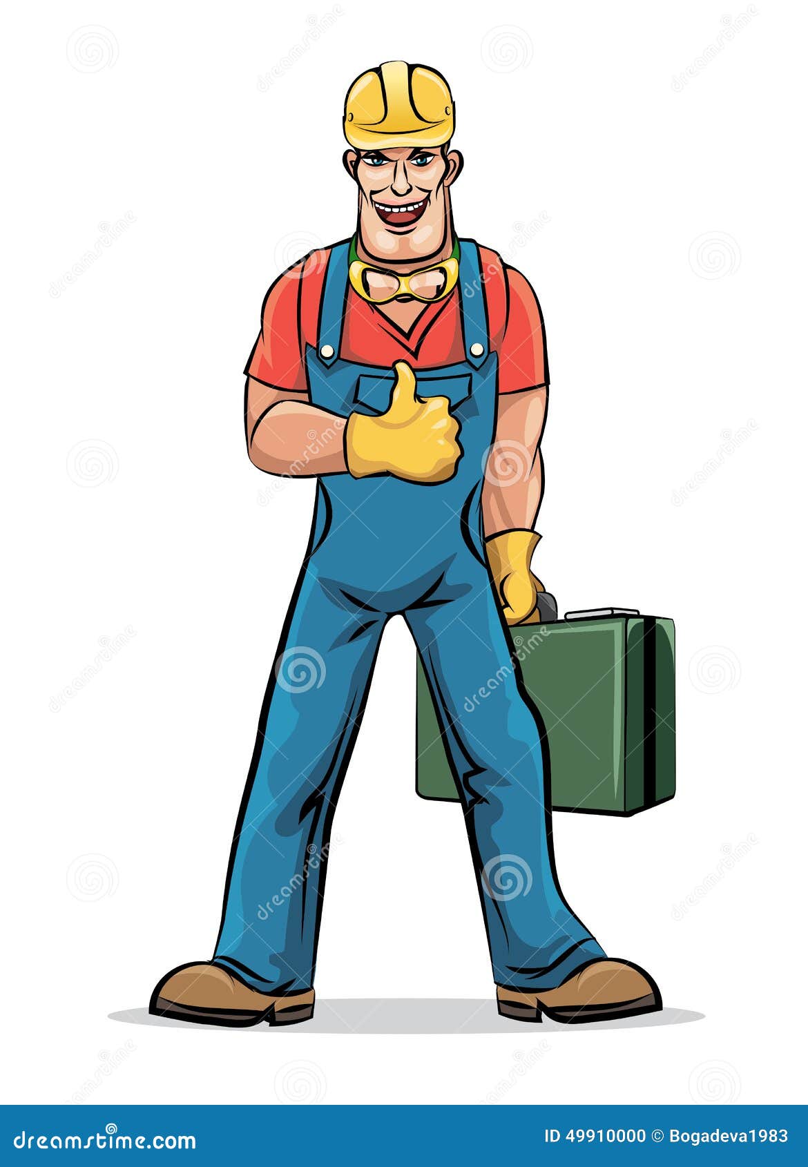 Operaio illustrazione vettoriale. Illustrazione di caporeparto - 49910000