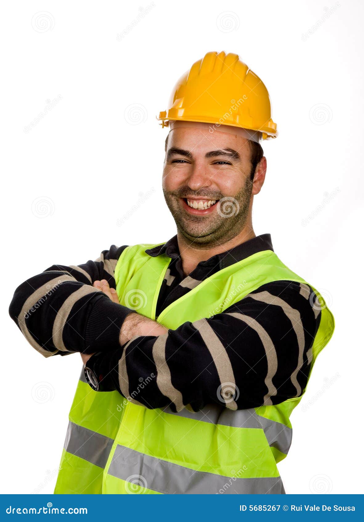 Operaio immagine stock. Immagine di cappello, riparatore - 5685267