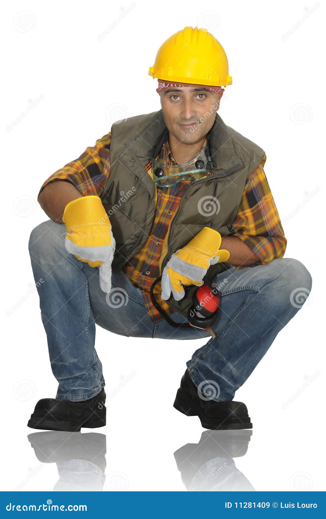 Operaio di costruzione immagine stock. Immagine di costruttore - 11281409