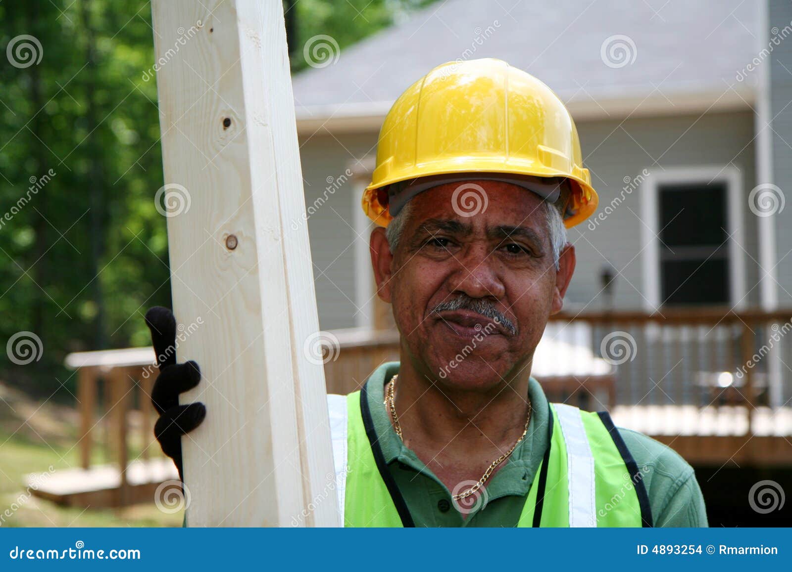 Operaio di costruzione fotografia stock. Immagine di operaio - 4893254