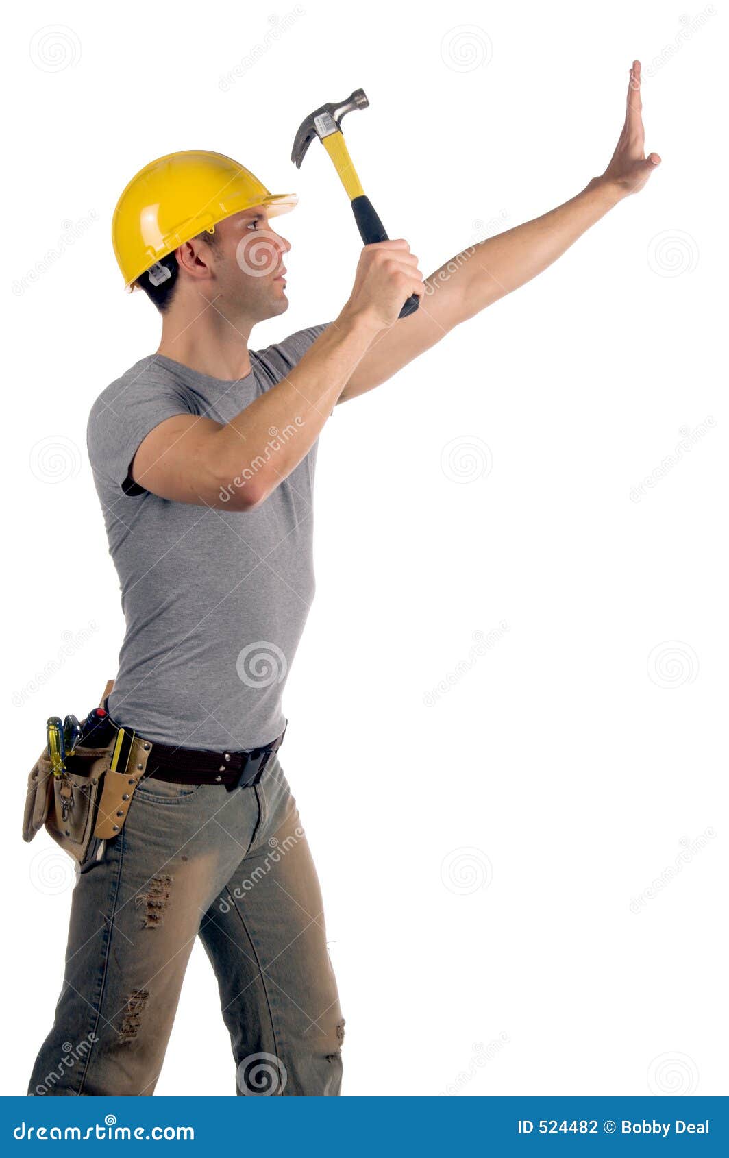 Operaio di costruzione fotografia stock. Immagine di persona - 524482