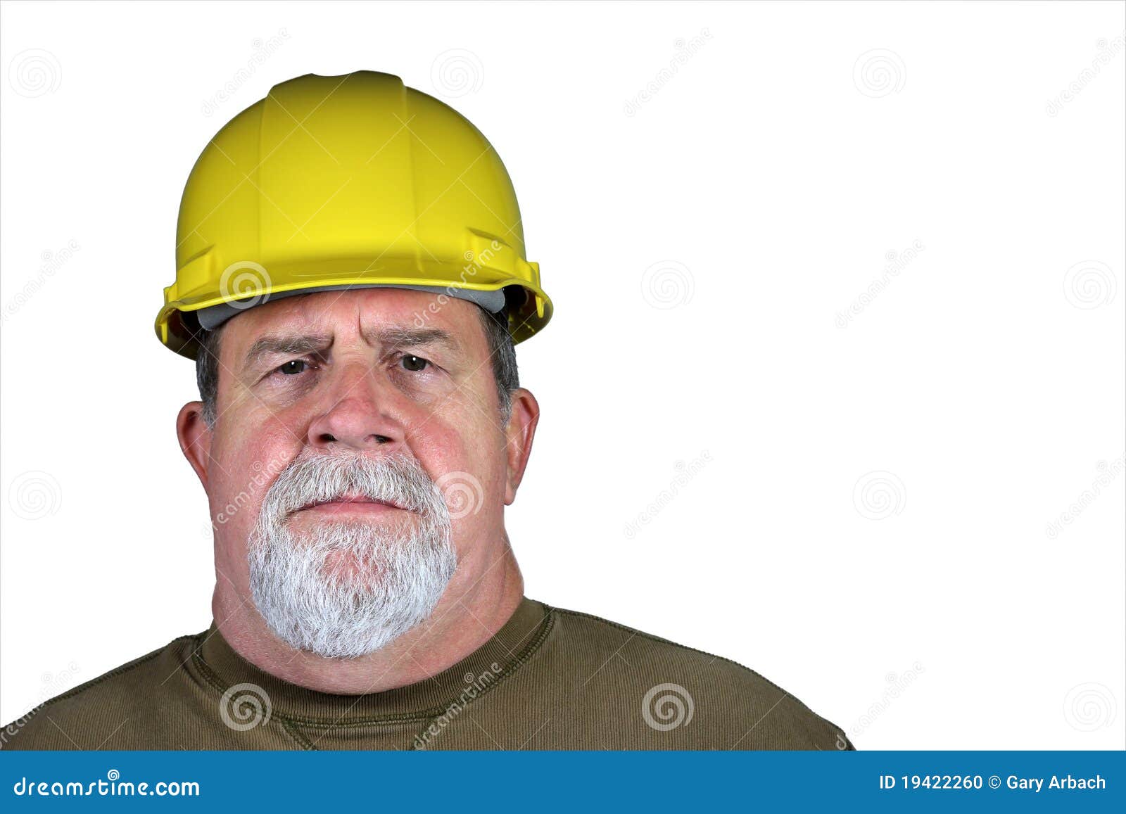 Operaio Di Costruzione Serio Fotografia Stock - Immagine di diga ...