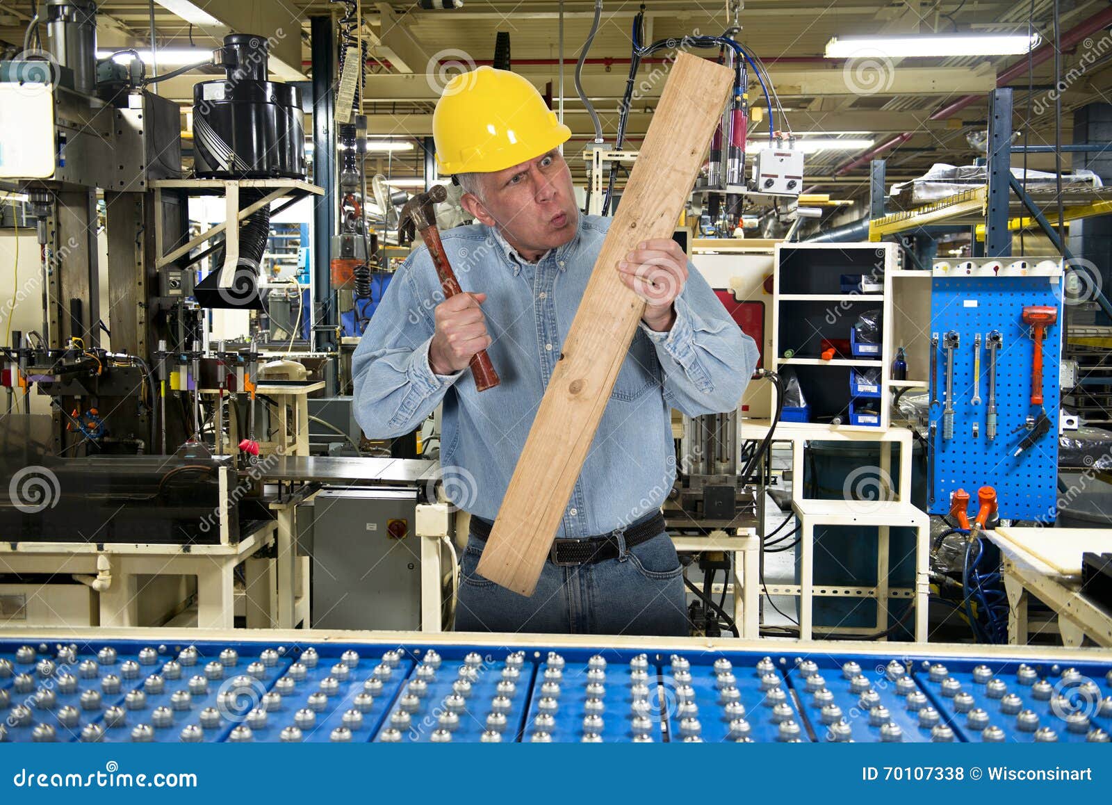 Operaio Divertente, Job Safety Fotografia Stock - Immagine di ...