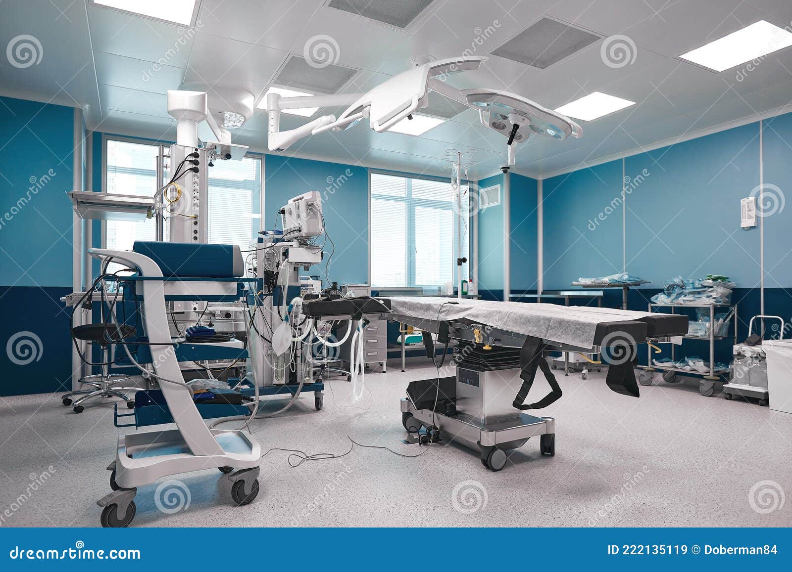 Operating Board with a Large Amount of Light, with Modern Equipment for ...