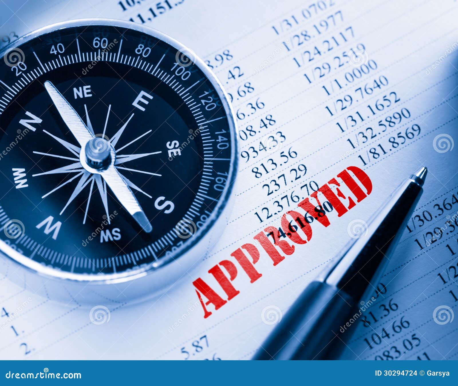 Compass and pen stock photo. Image of arrow, paper, black - 30294724