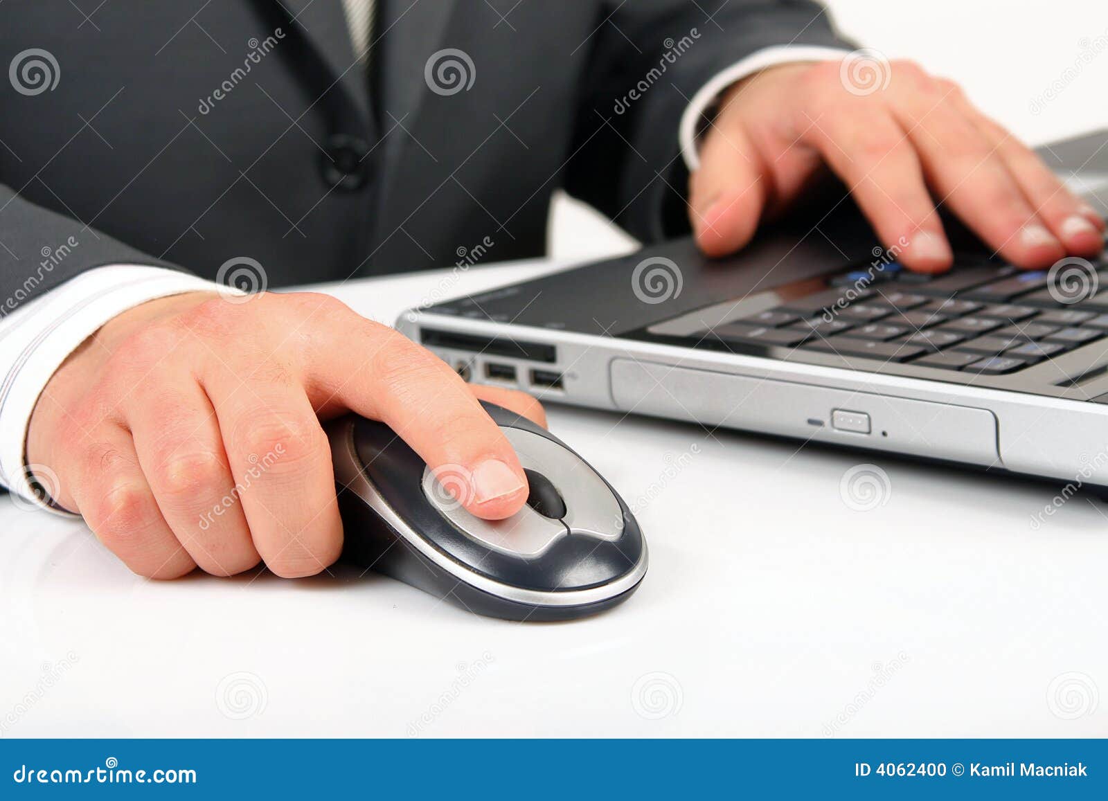 Operating computer stock photo. Image of click, finger - 4062400