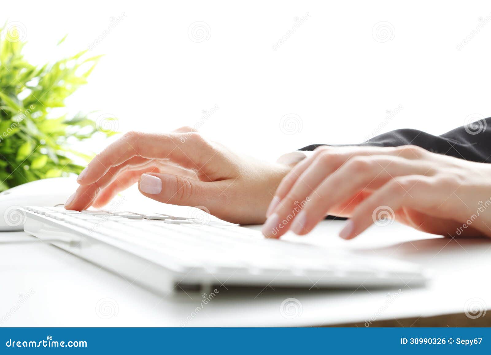 Operating on the computer stock photo. Image of selective - 30990326