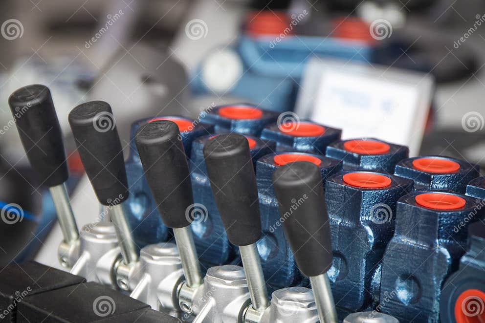 Operating Control Buttons or Knobs in Agricultural or Industrial ...