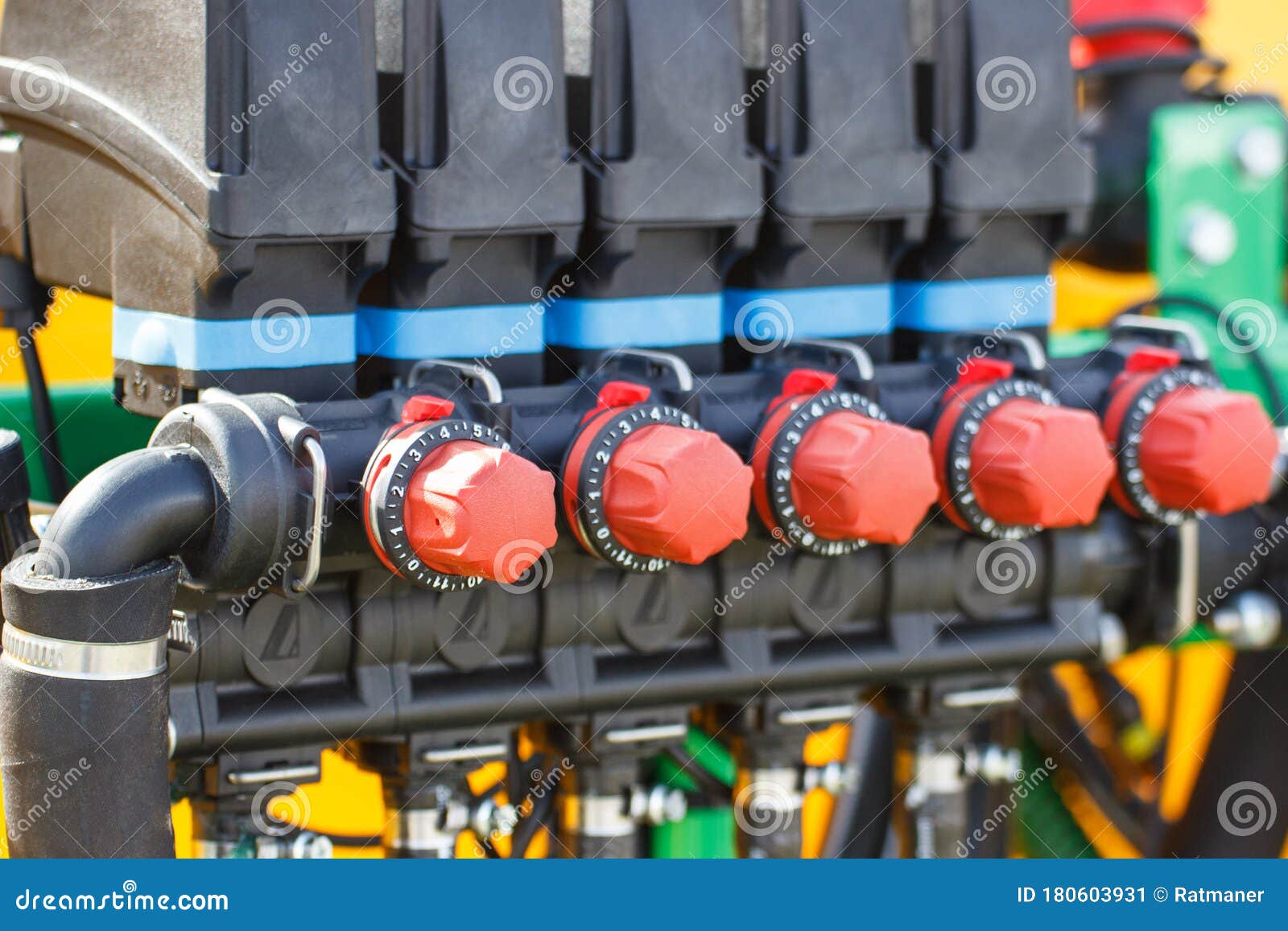 Operating Control Buttons or Knobs in Machine Stock Image - Image of ...