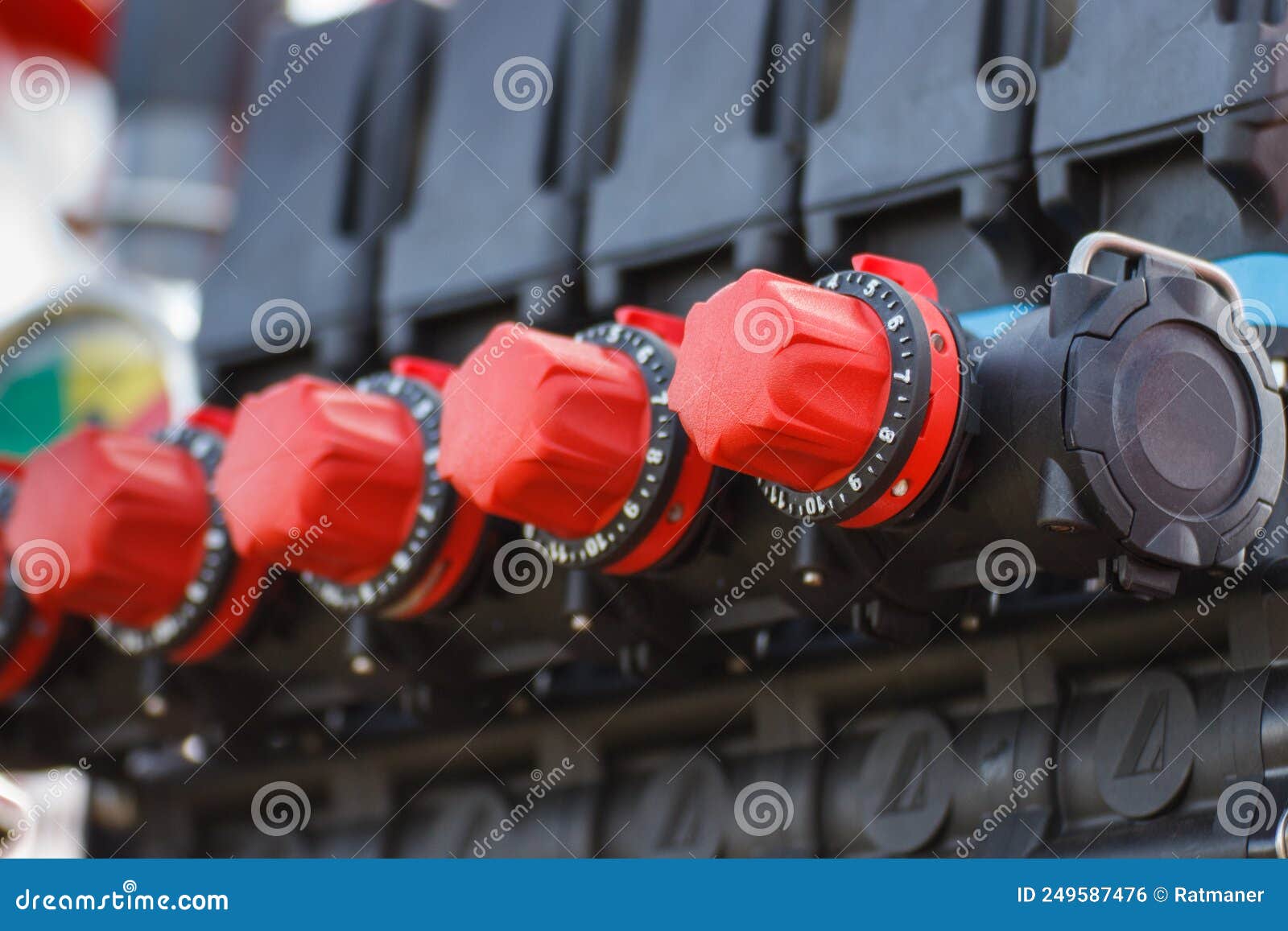Operating Control Buttons or Knobs in Machine Stock Photo - Image of ...