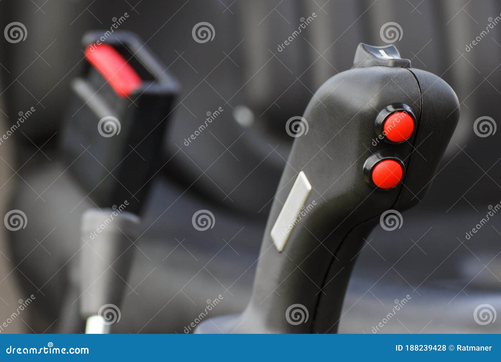 Operating Control Panel with Buttons in Agricultural Machine Stock ...
