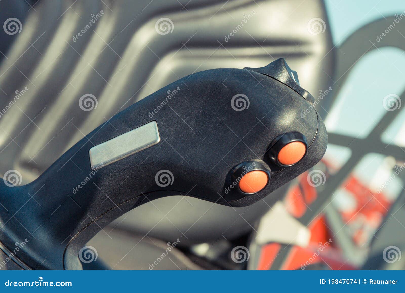 Operating Control Panel with Buttons in Industrial or Agricultural ...