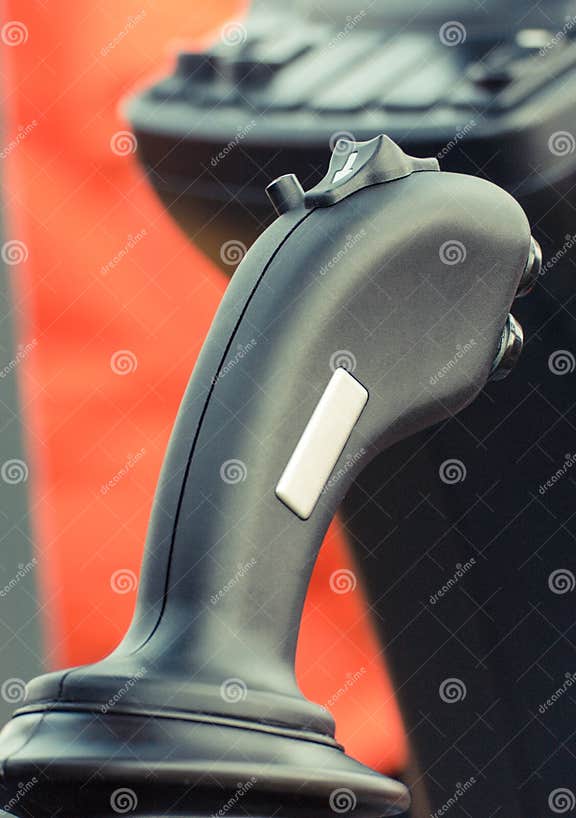 Operating Control Panel with Buttons in Industrial Agricultural Machine ...