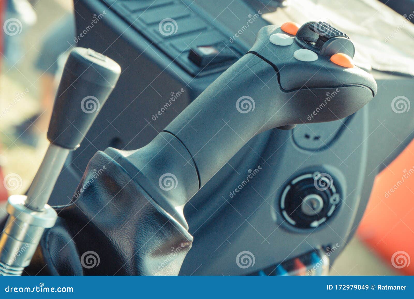 Operating Control Panel in Industrial or Agricultural Machine Stock ...
