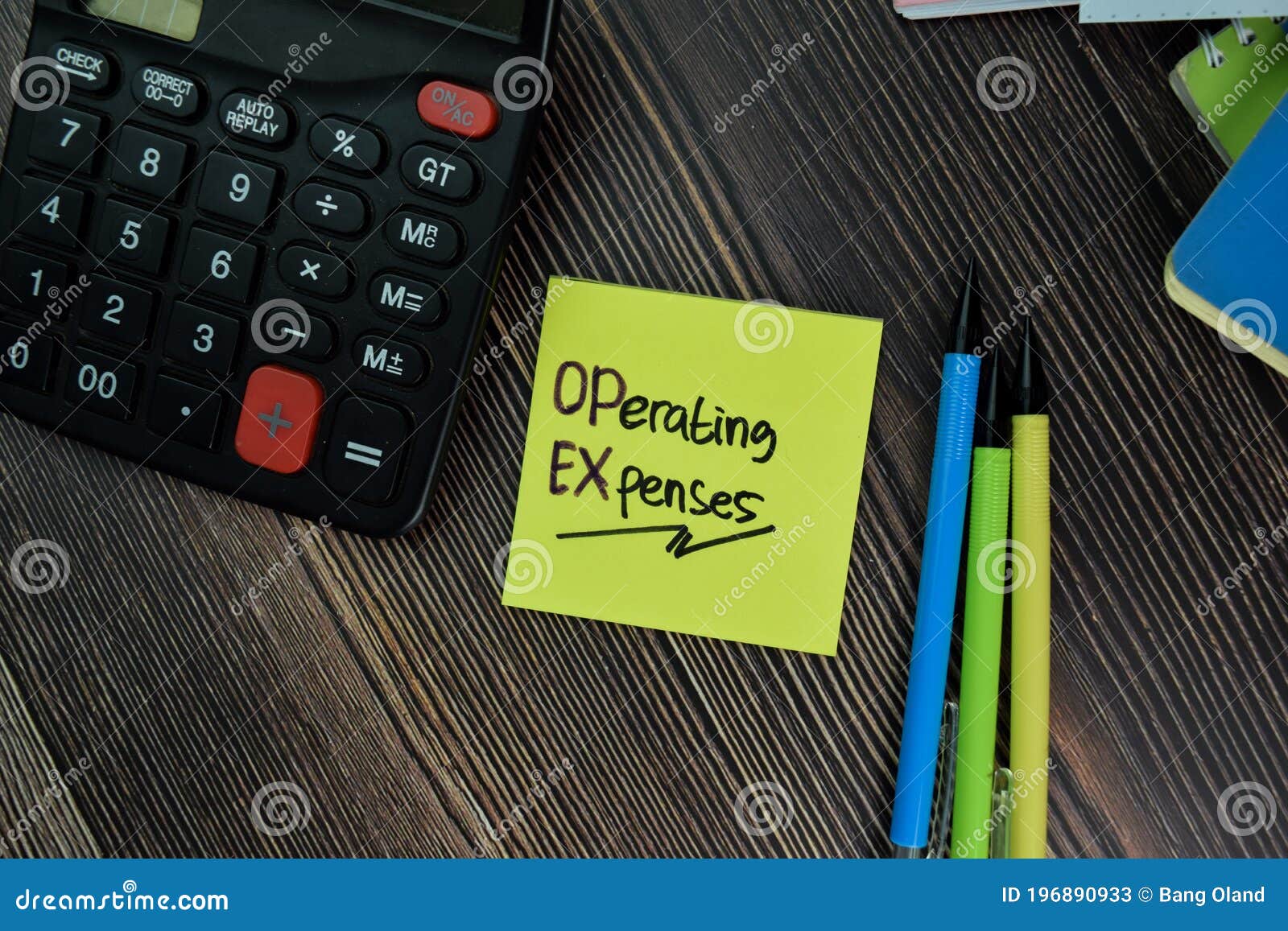 Operating Expenses Write on Sticky Notes Isolated on Office Desk Stock ...