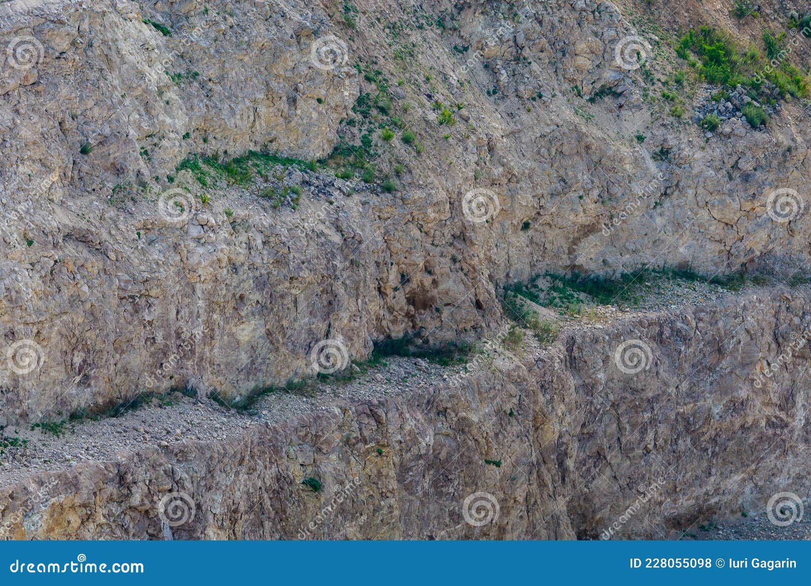 The Operating Huge Quarry for the Extraction of Stone. Natural ...