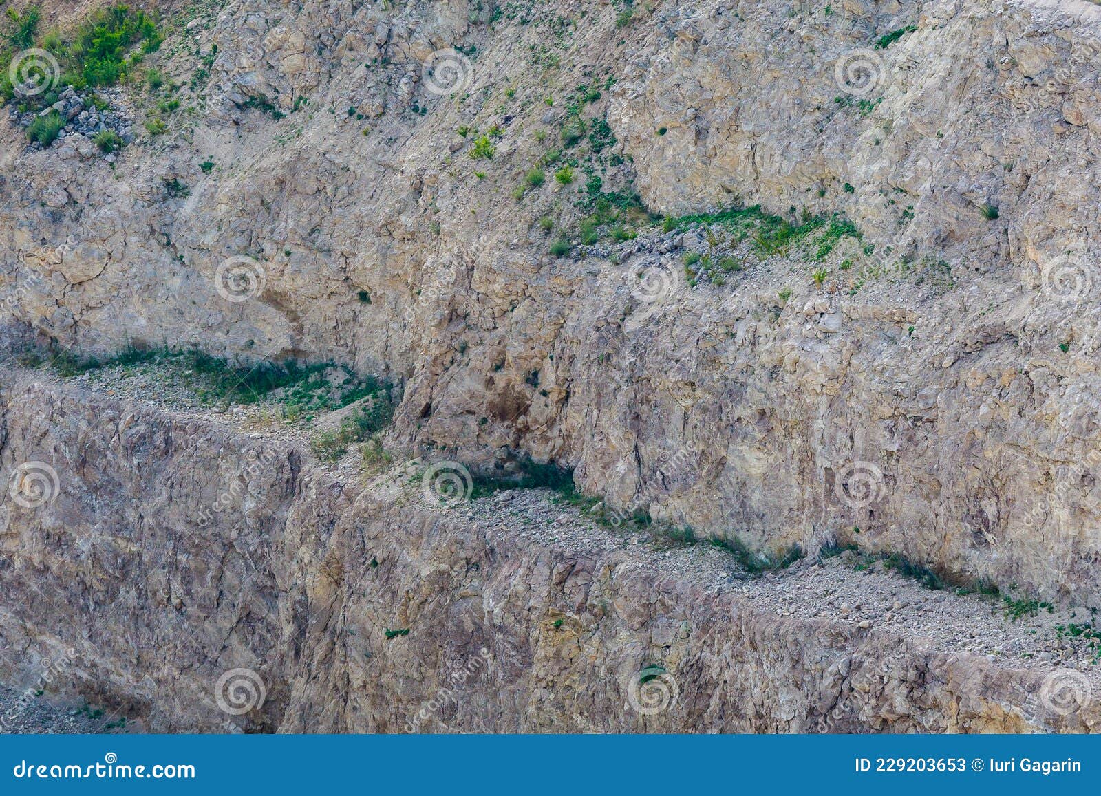 The Operating Huge Quarry for the Extraction of Stone. Natural ...
