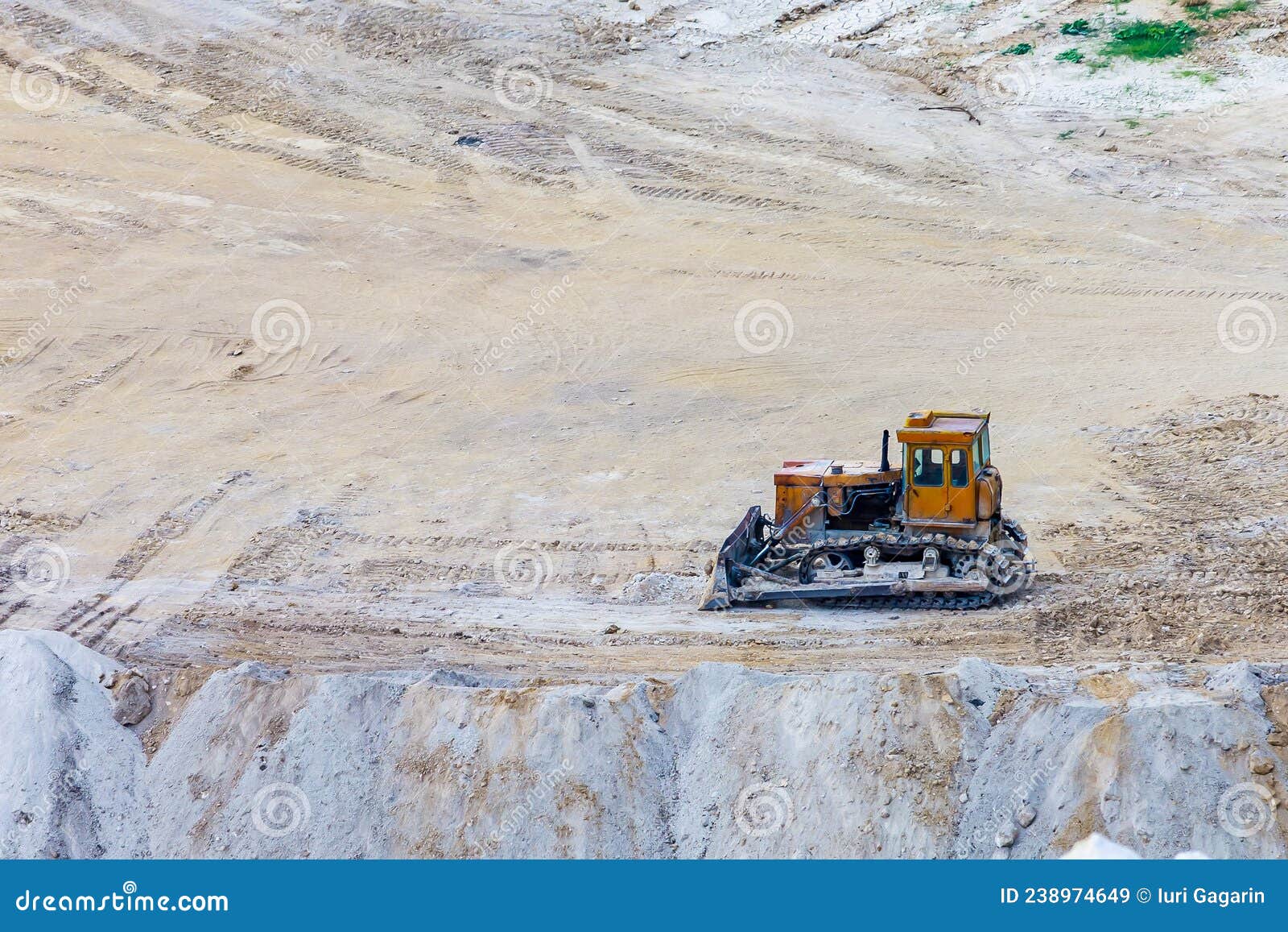The Operating Huge Quarry for the Extraction of Stone. Natural ...