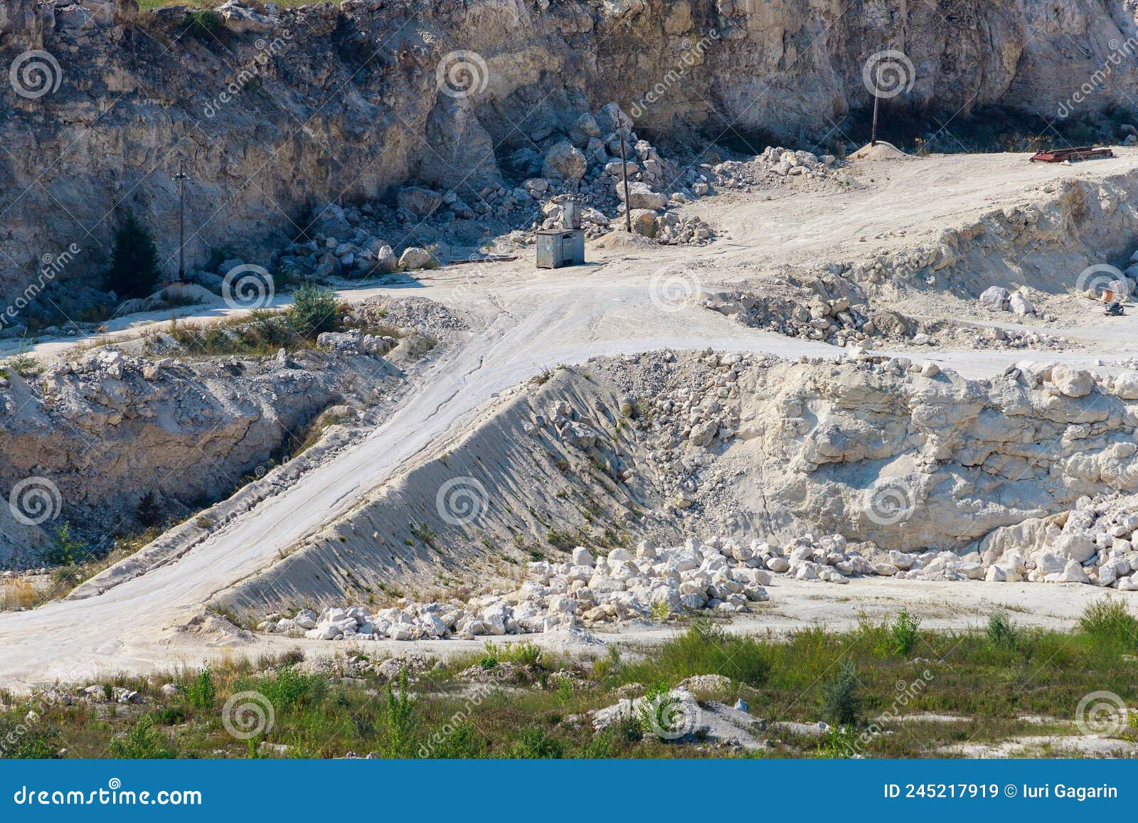 The Operating Huge Quarry for the Extraction of Stone. Natural ...