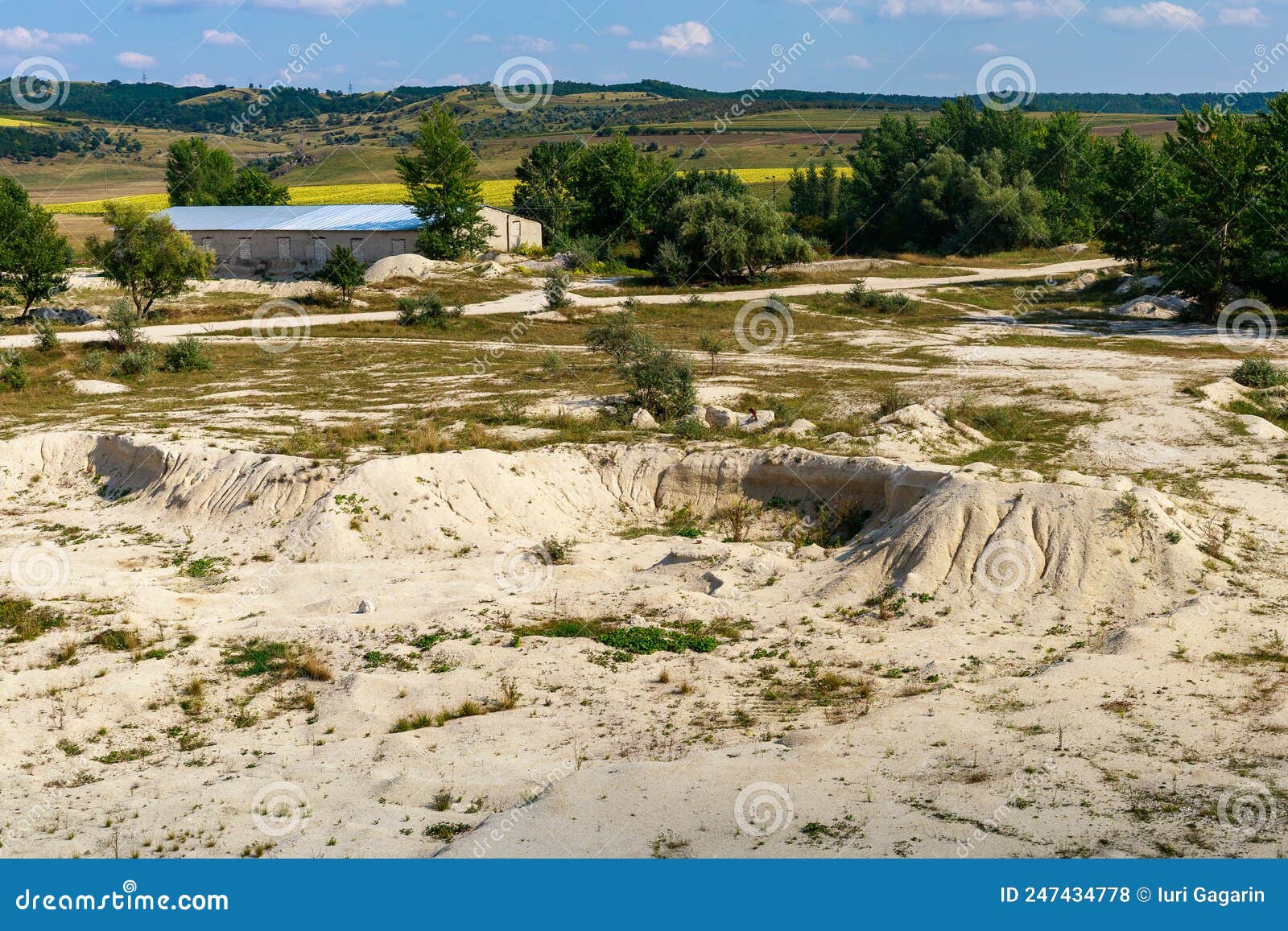 The Operating Huge Quarry for the Extraction of Stone. Natural ...
