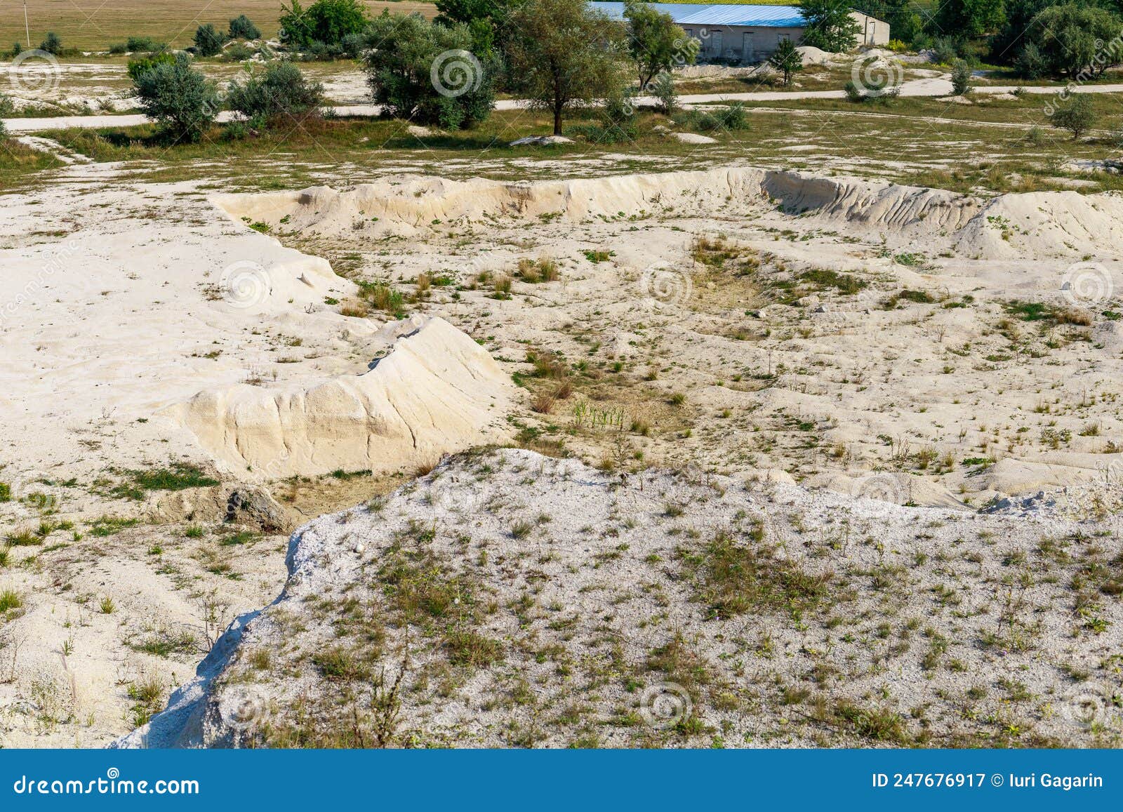 The Operating Huge Quarry for the Extraction of Stone. Natural ...
