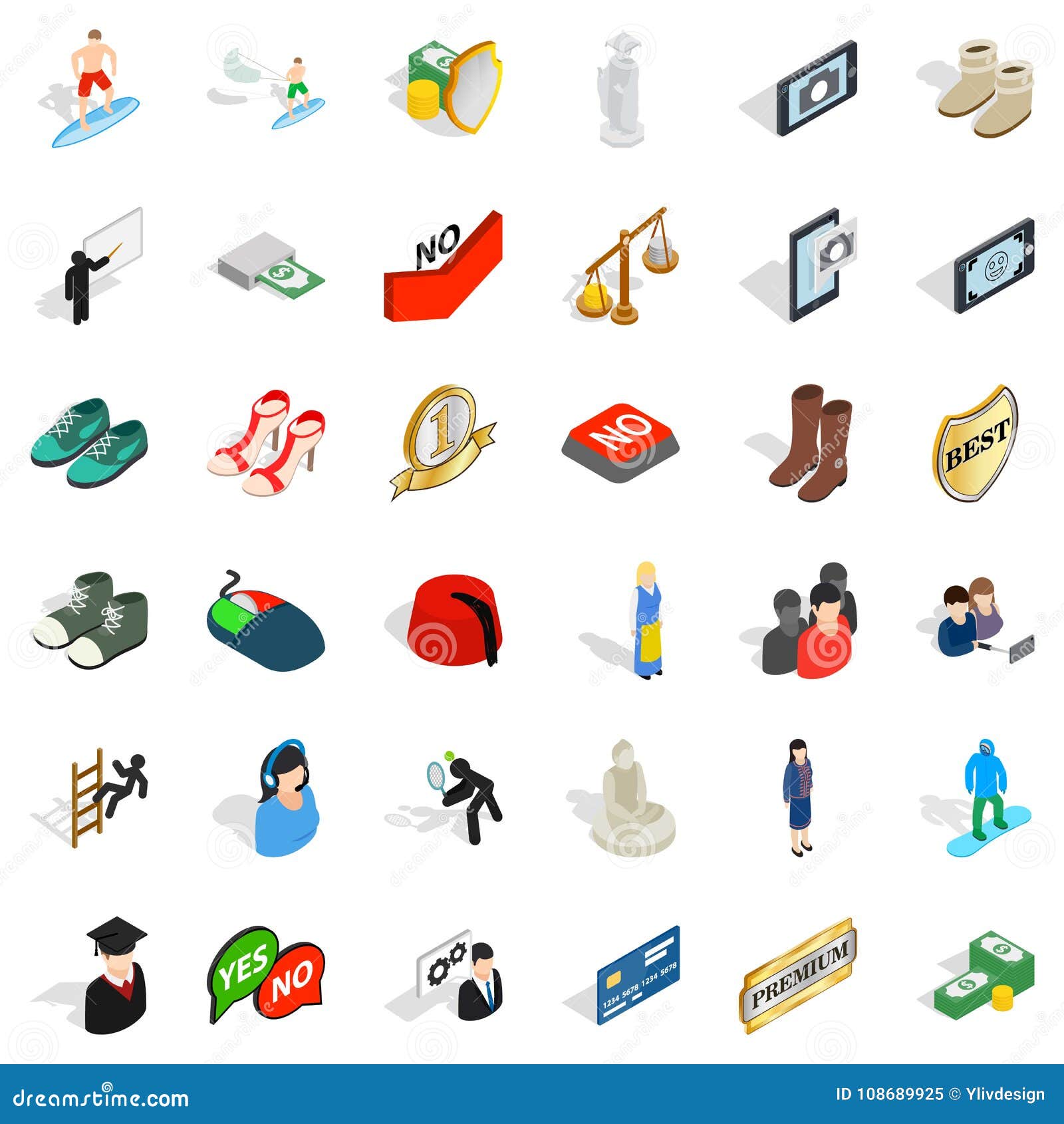 Operating Icons Set, Isometric Style Stock Vector - Illustration of ...