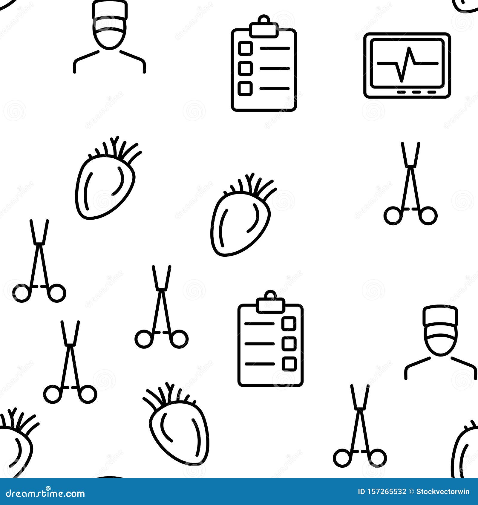 Operating Instruments Vector Seamless Pattern Stock Vector ...
