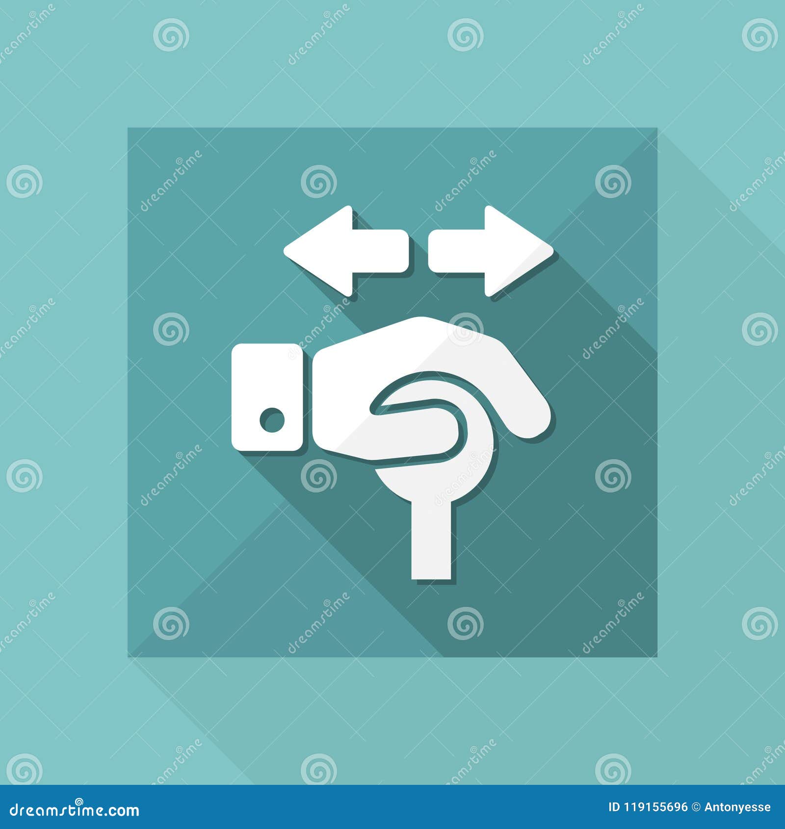 Operating lever icon stock vector. Illustration of minimal - 119155696
