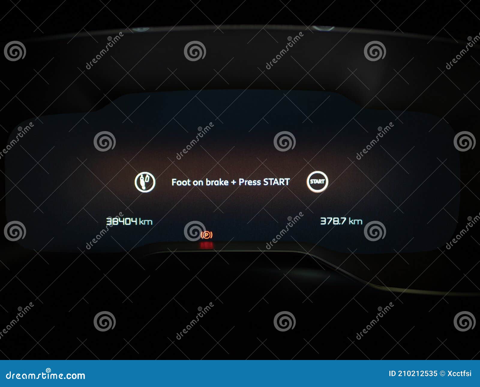 The Operating Procedures of How To Start the Vehicle are Displayed on ...