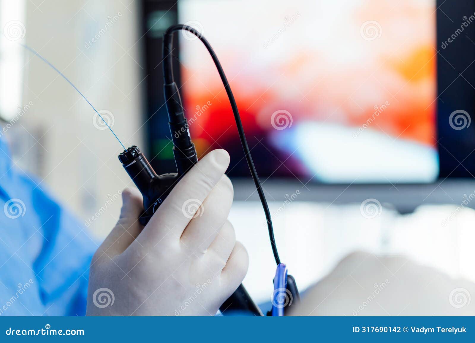 Operating Professional Process. Endoscopy Medical Team Working Stock ...