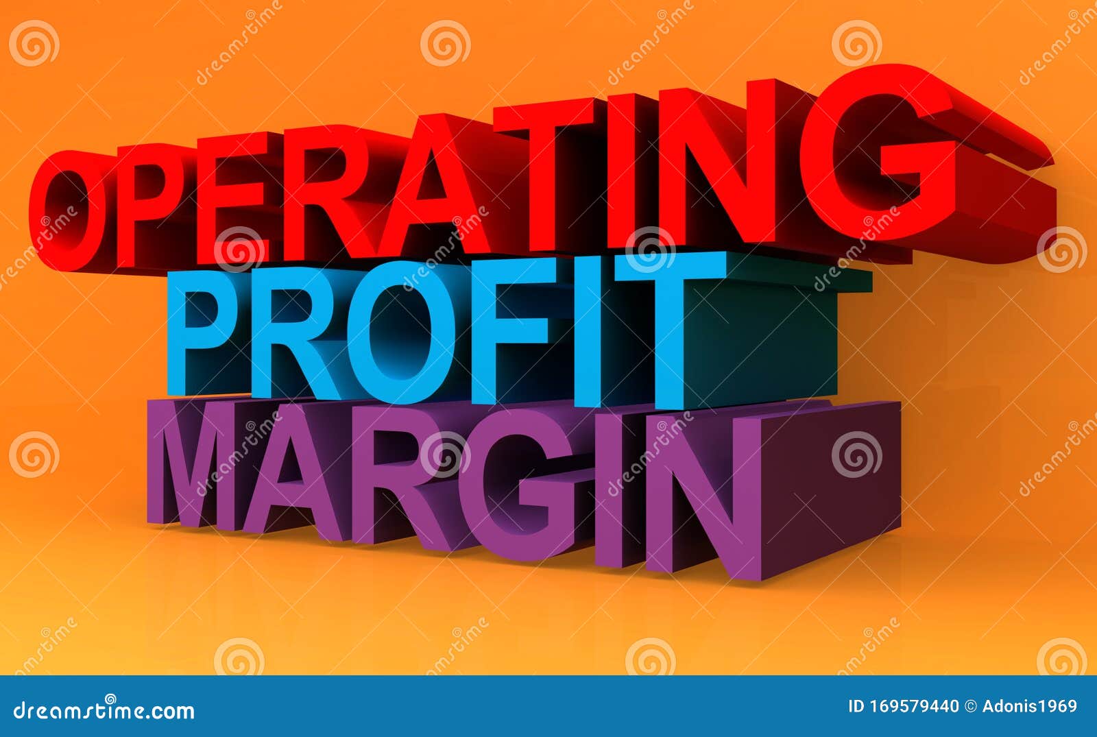 Operating Profit Margin on Orange Stock Illustration - Illustration of ...